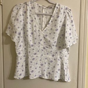 LOFT | Tops | Loft Flowered Rayon Blouse | Poshmark